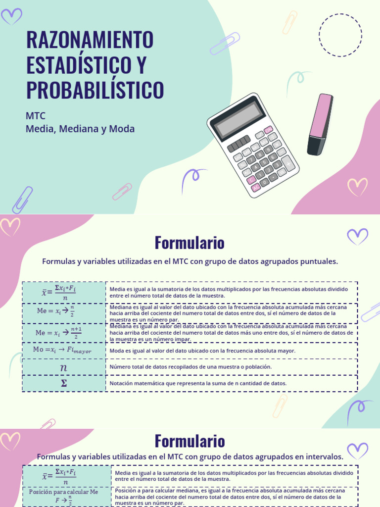 Ejercicios MTC - Pensamiento Matemático | PDF | Mediana | Modo (Estadísticas)