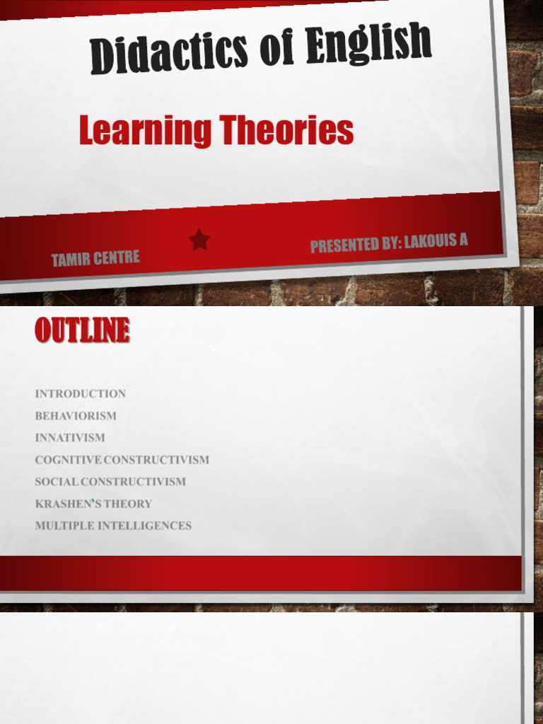 Learning Theories | PDF