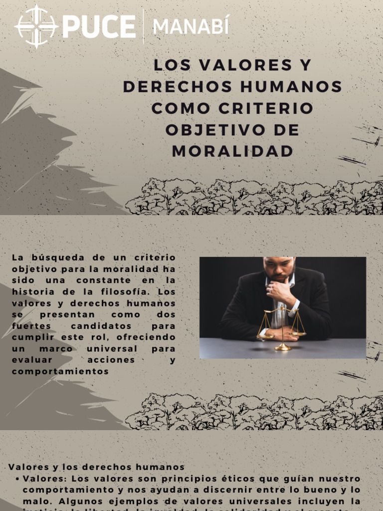 Clase 7. Los Valores y Derechos Humanos Como Criterio Objetivo de Moralidad | PDF | Derechos ...