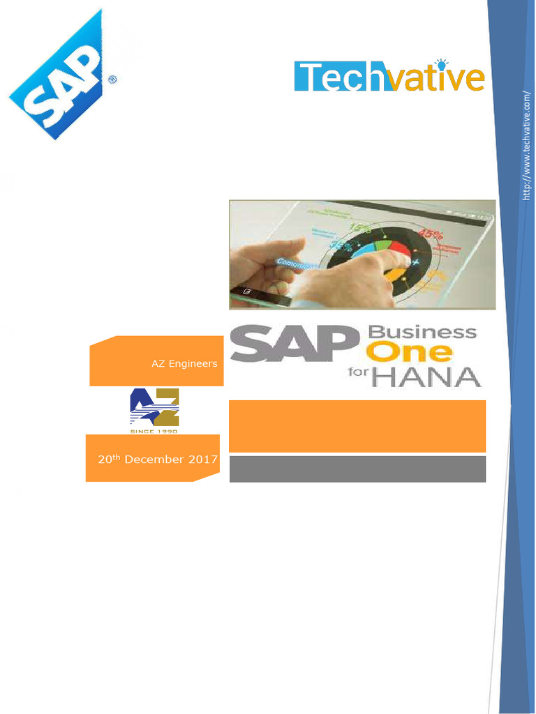 SAP B One ERP Proposal - v4.0 - Techvative | PDF
