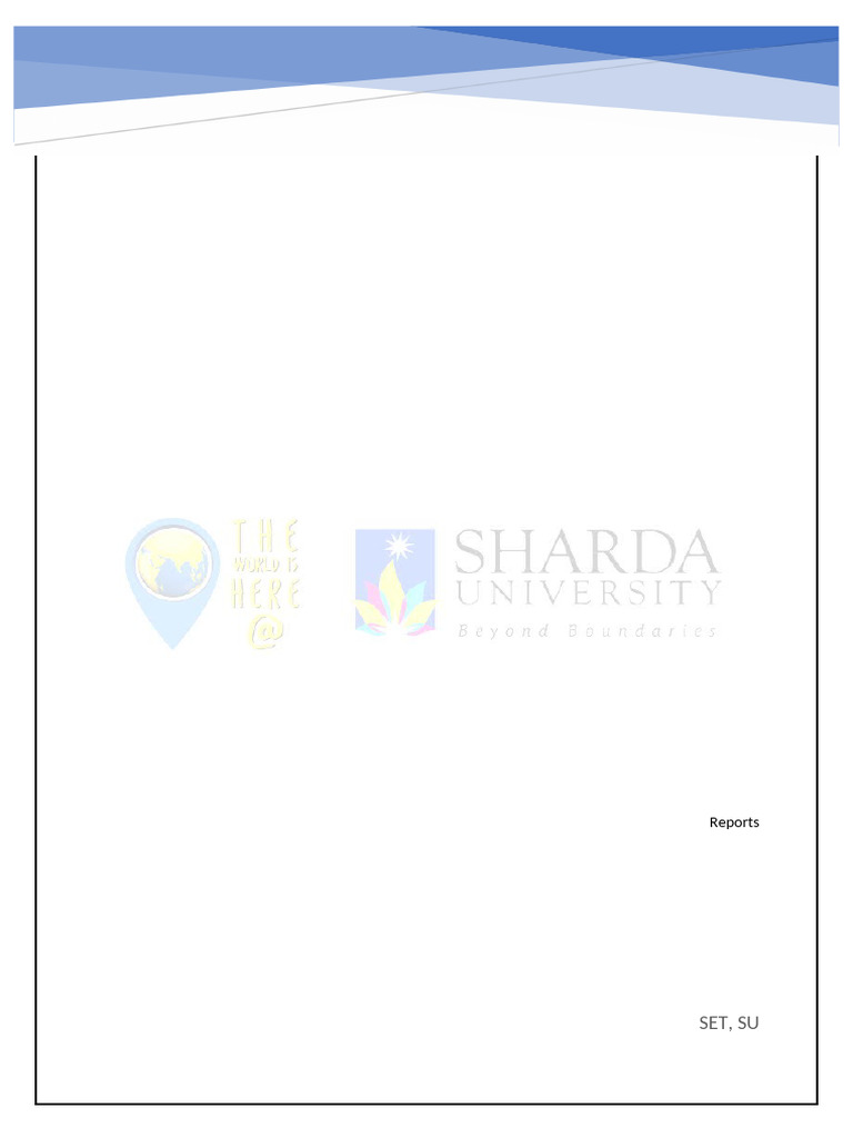 Summer Internship Report Format | PDF