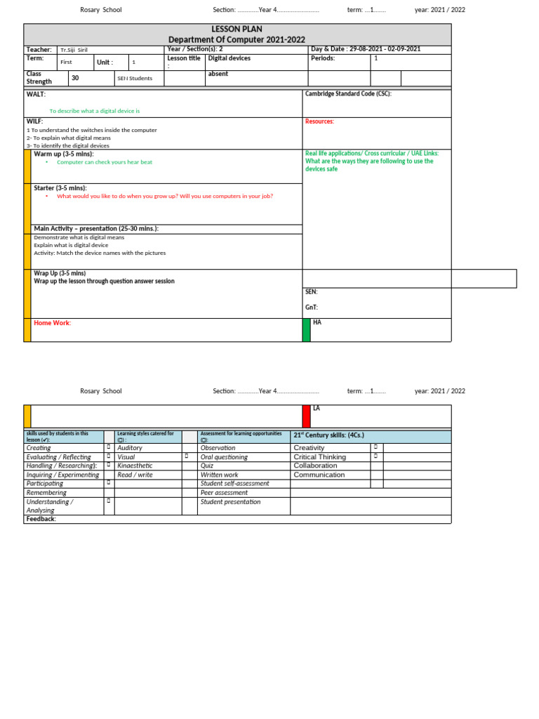 LP U1 L1 Digital Devices | PDF