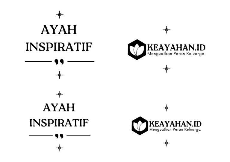 Cetak Ayah Inspiratif 1 Lembar A4 Pdf