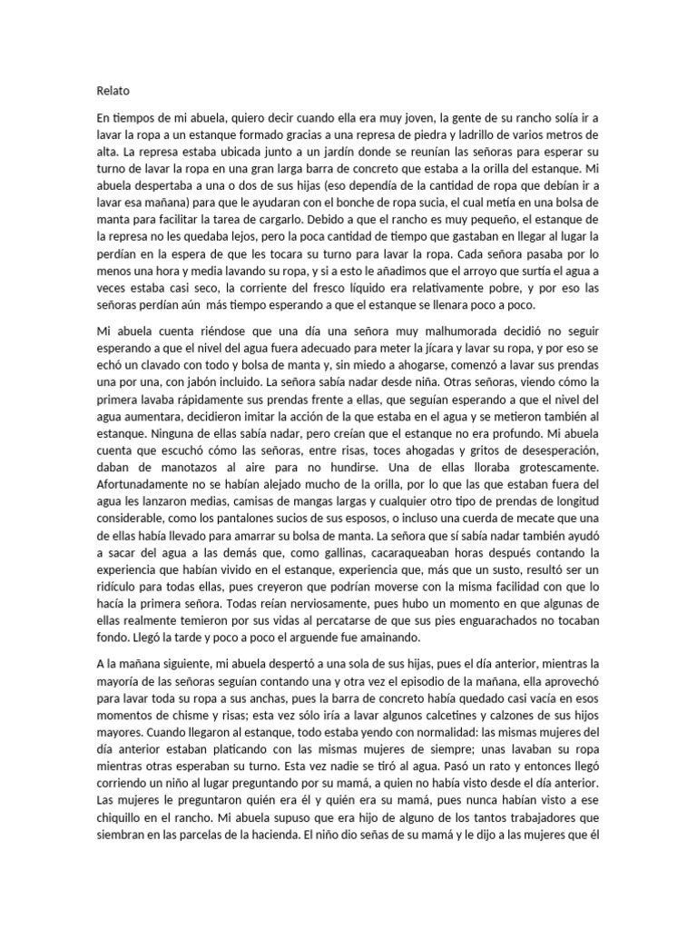 Relato de mi abuela | PDF