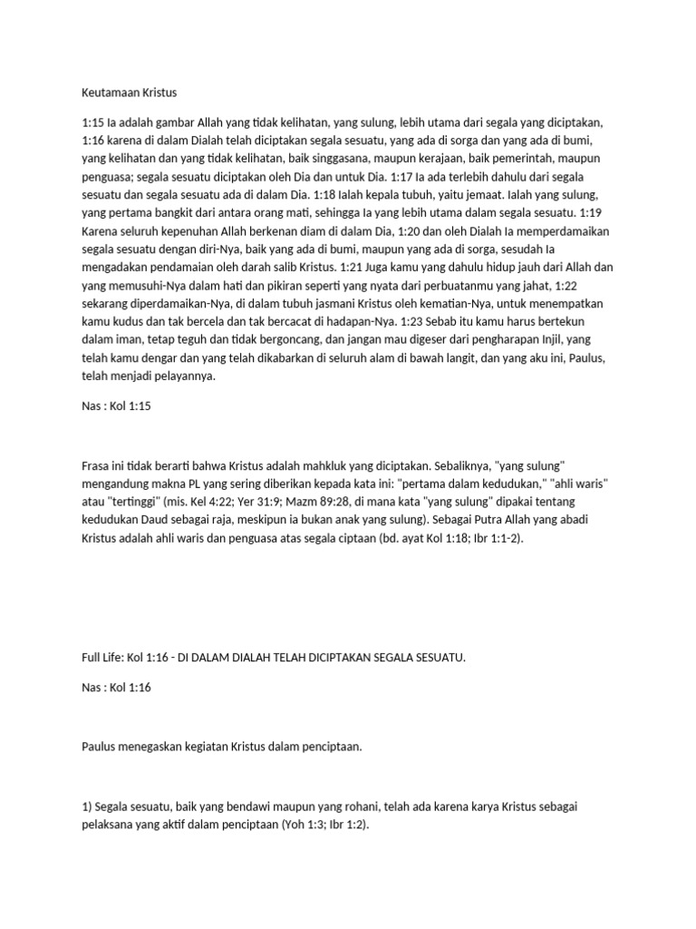 Keutamaan Krist-WPS Office | PDF