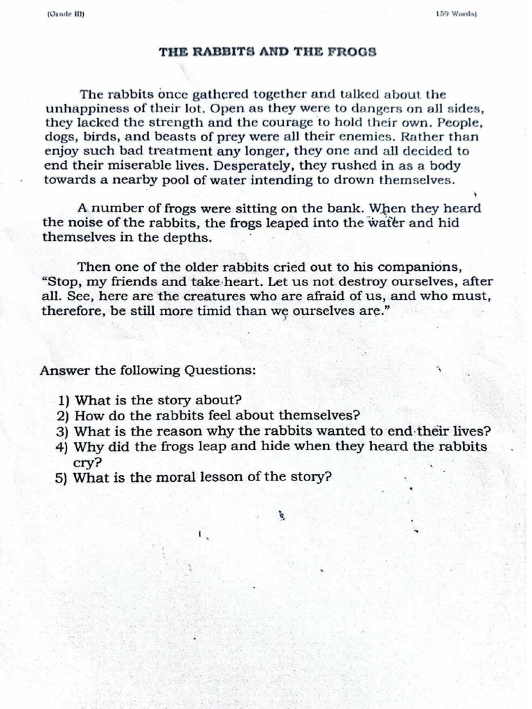 The Rabits and The Frogs | PDF