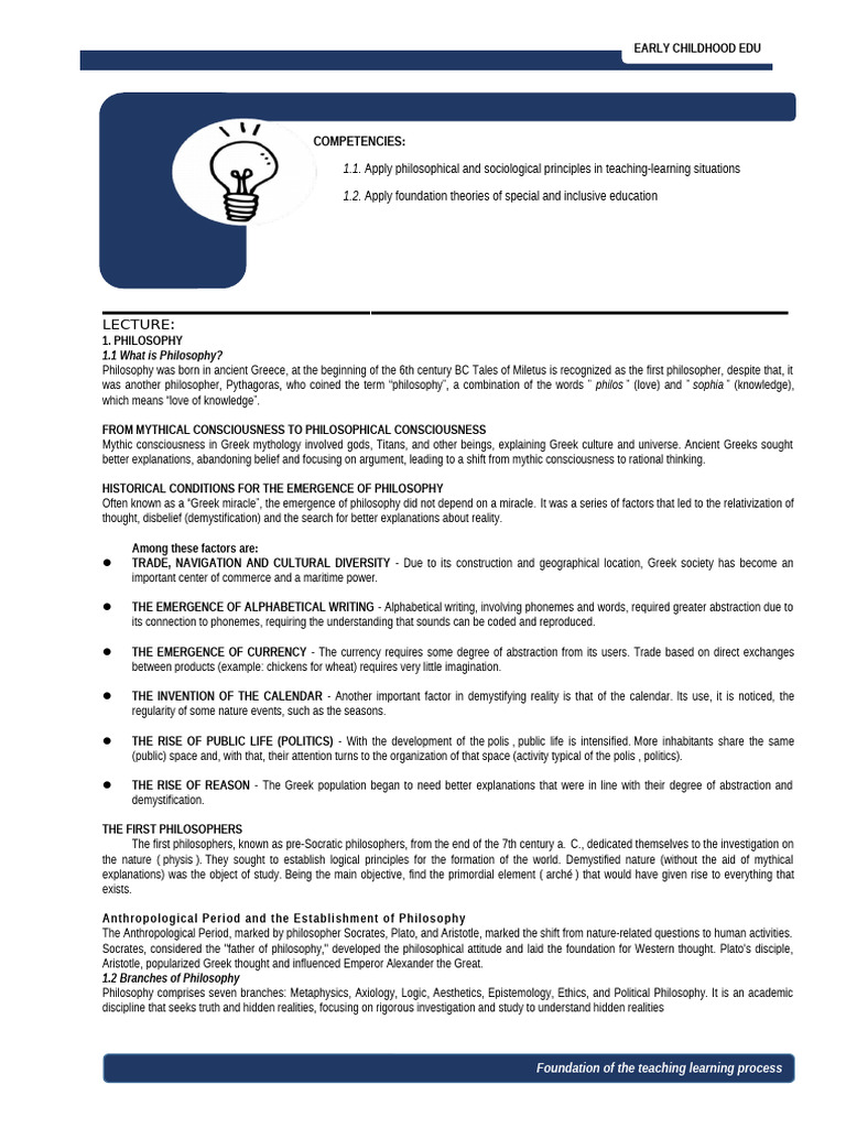 01 - Foundation of The Teaching Learning Process | PDF