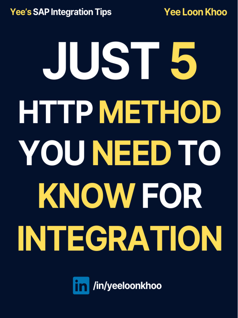 5 HTTP methods you need to KNow | PDF