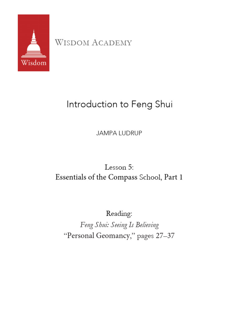 Feng Shui Lesson 5 Reading Pdf