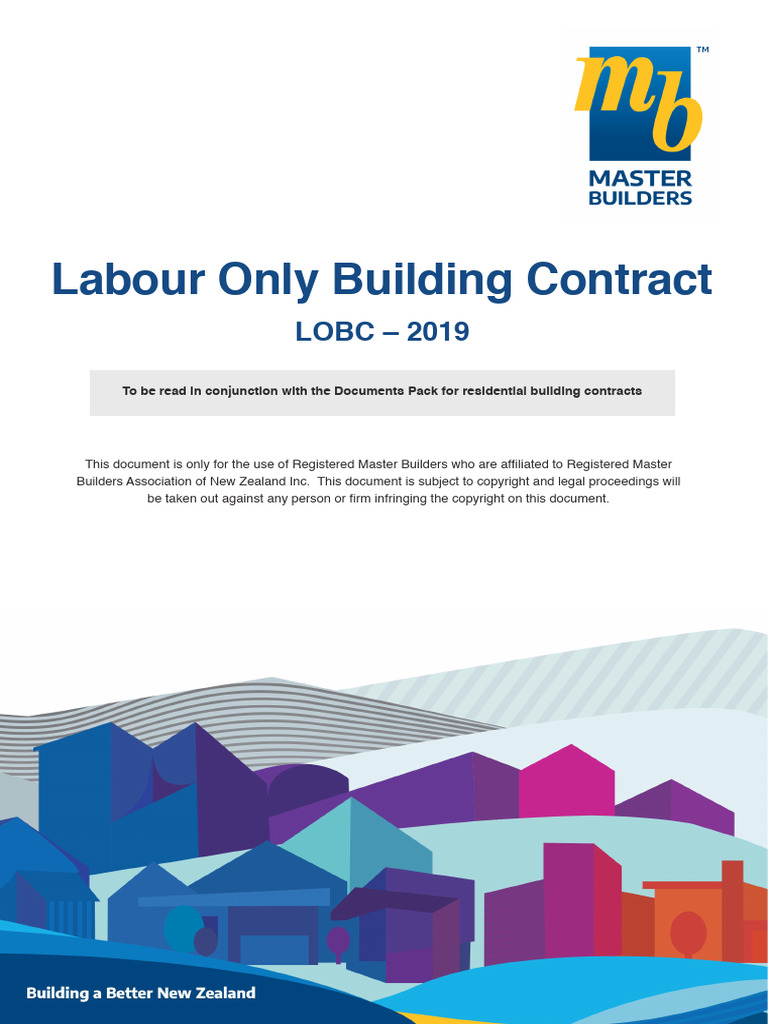 Labour Only Building Contract | PDF