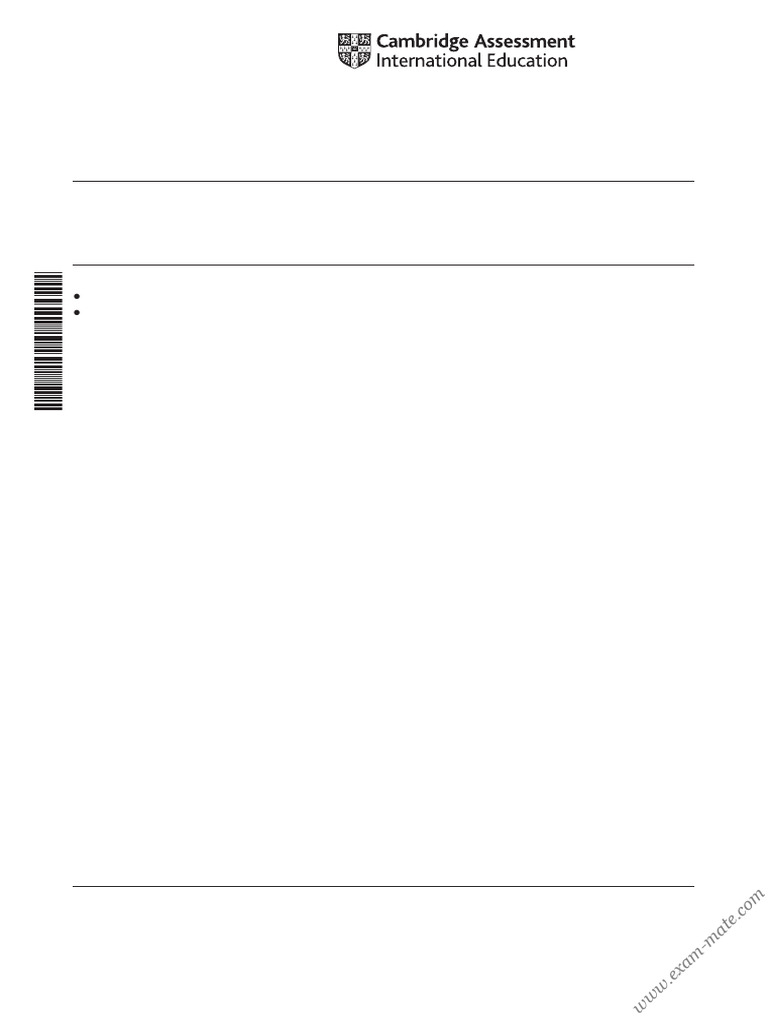 Cambridge International AS & A Level: ACCOUNTING 9706/43 | PDF