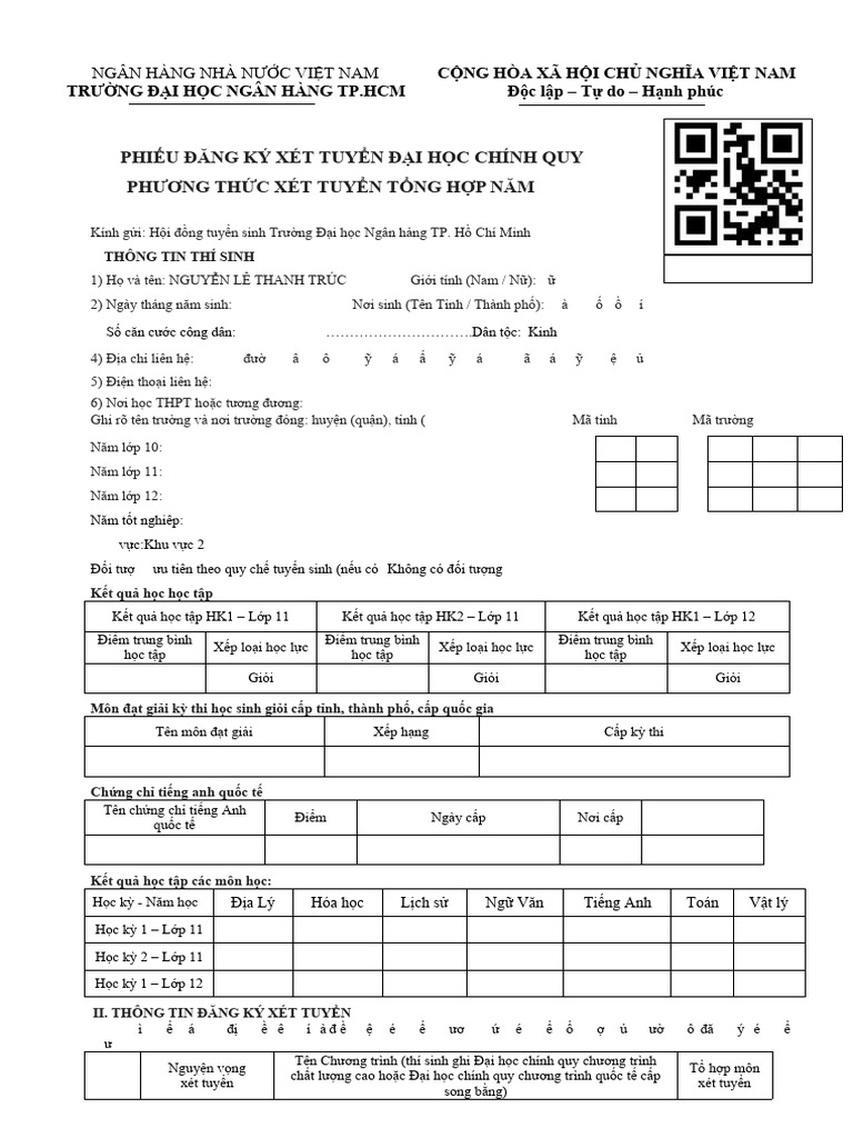 Phieu Dang Ky 97676 2 | PDF