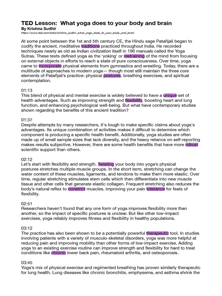 Ted.Yoga_.Script- | PDF