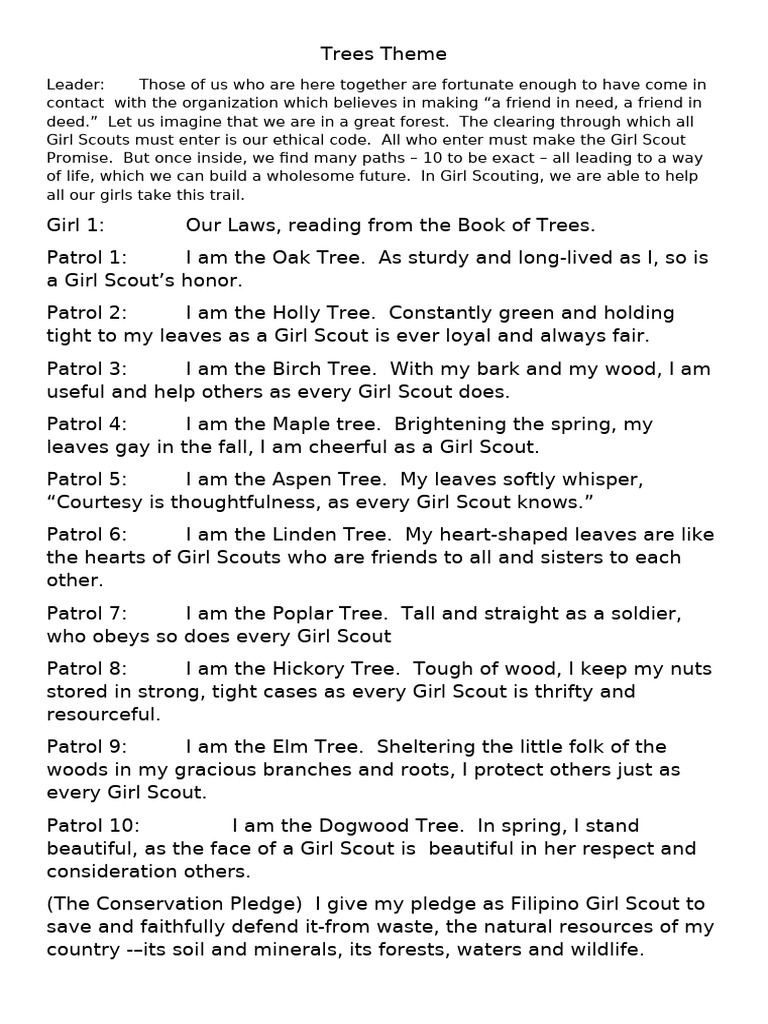 Scouts-Own-Trees-Theme | PDF