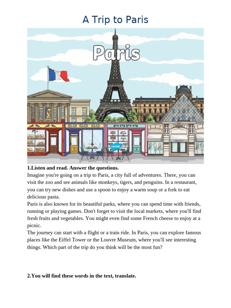 A Trip To Paris | PDF