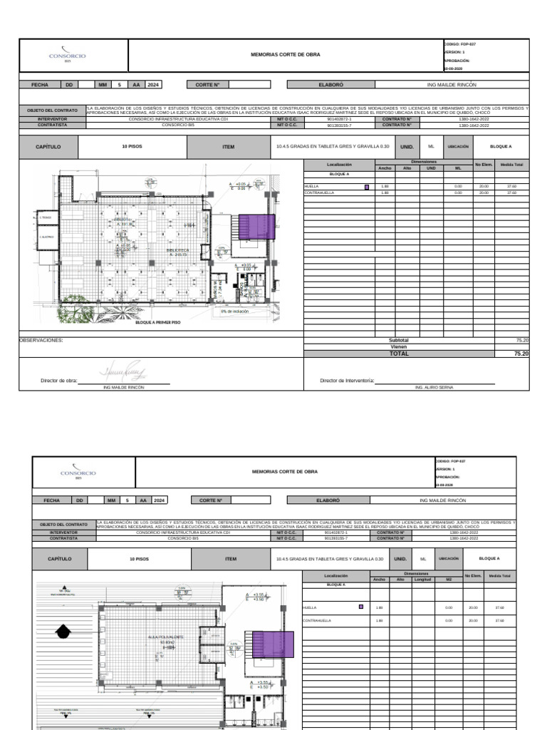 10.4.5 Gradas en Tableta Gres y Gravilla 0.30 | PDF