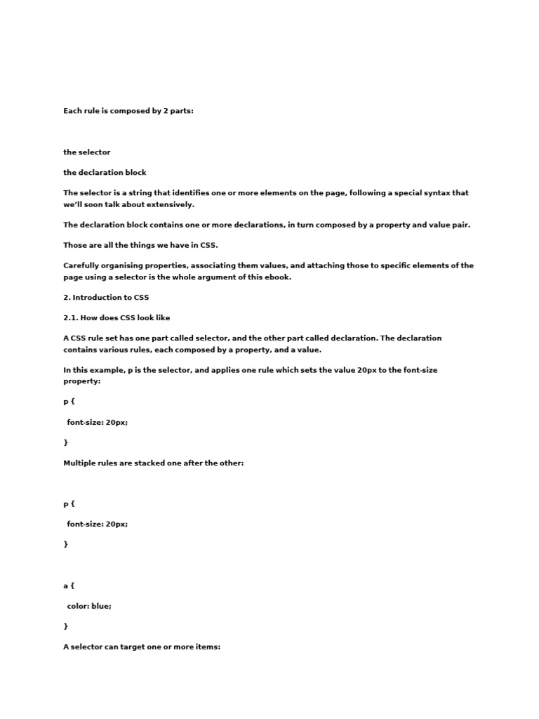 Css | PDF | Html Element | Typefaces