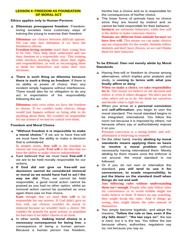 GE118 ETHICS - Week 2 | PDF