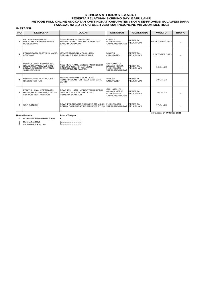 RTL Skrining BBL | PDF