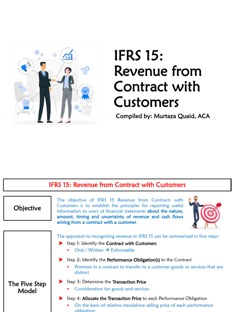 IFRS 15 - Presentation | PDF | Prices | Consideration