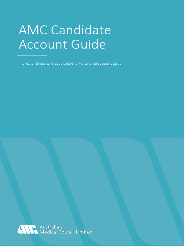 AMC Candidate Account Guide Published 24062024 | PDF
