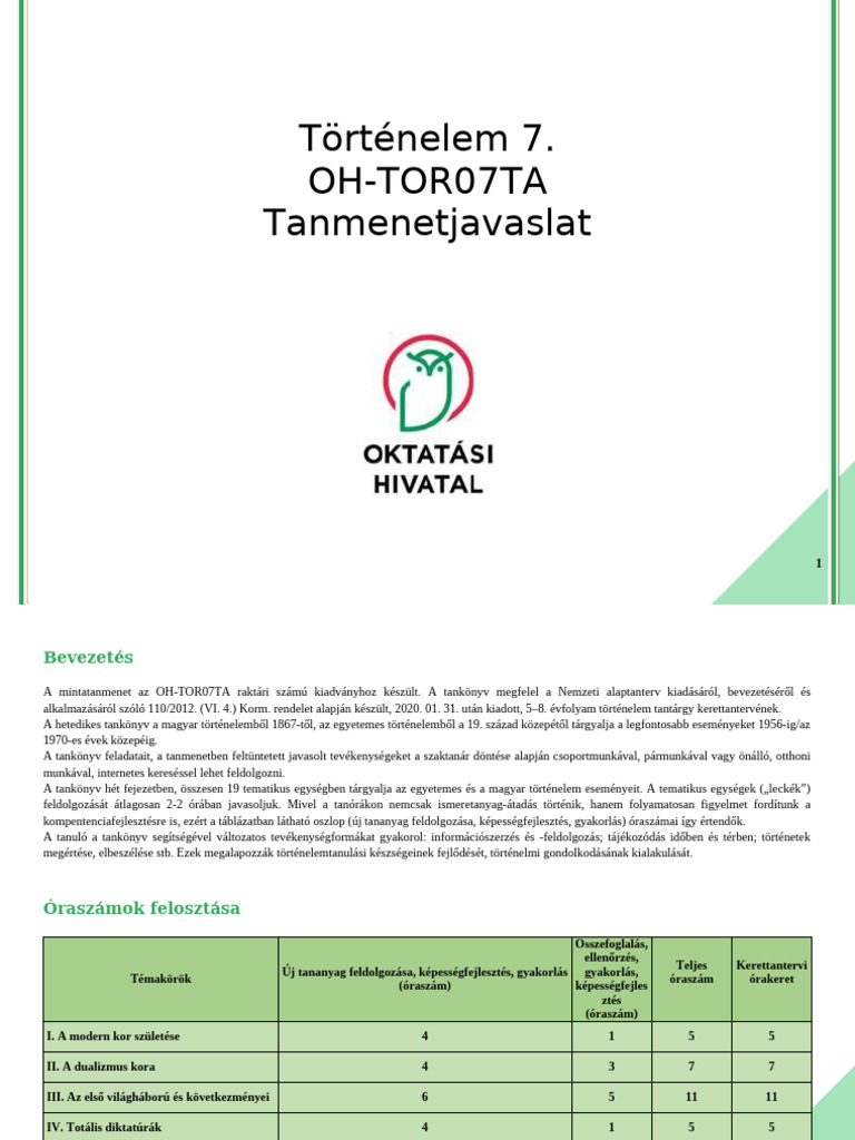 OH-TOR07TA Tortenelem 7 Tanmenet | PDF