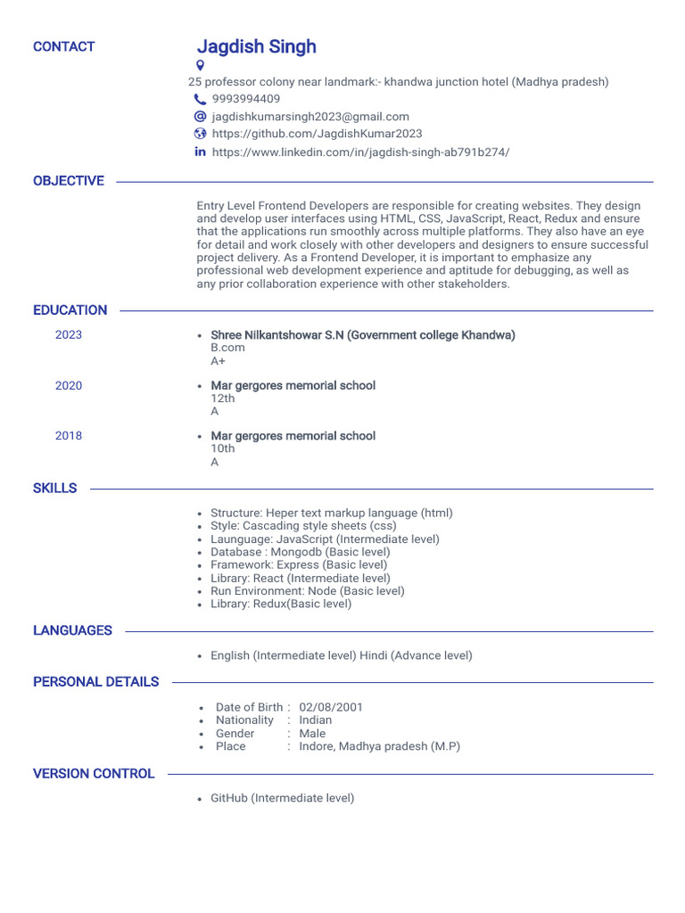 Resume (6) | PDF