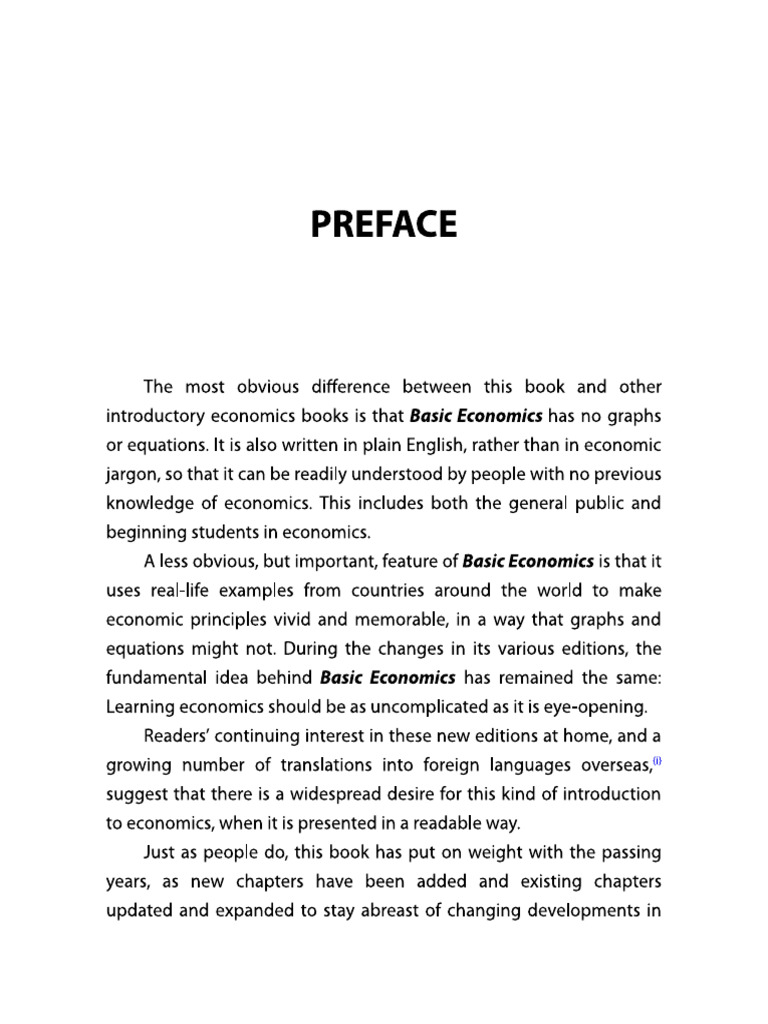 Basic Economics 5th Edition Thomas Sowell 3 | PDF