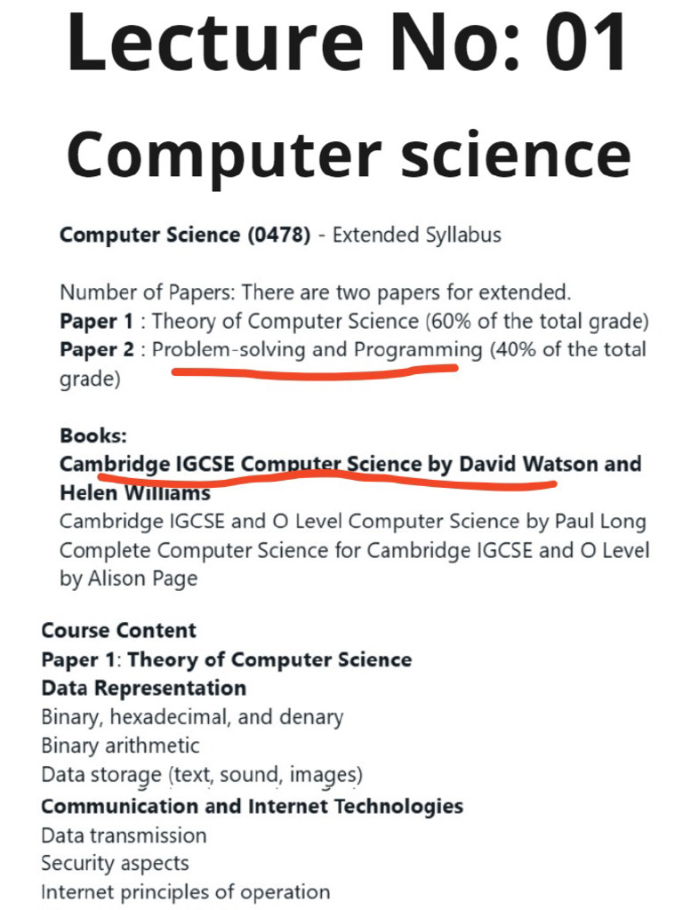 Ayesha Arshad (Computer Science) Trial Class 07-09-2024 | PDF