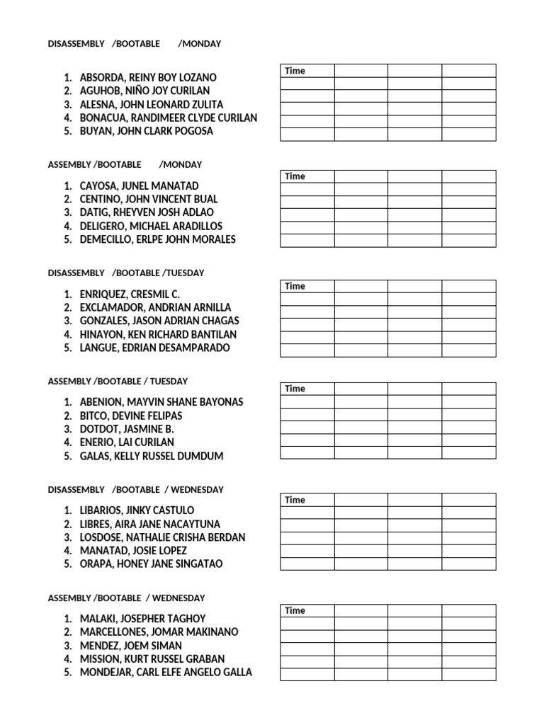 DISASSEMBLY 1st Summative | PDF