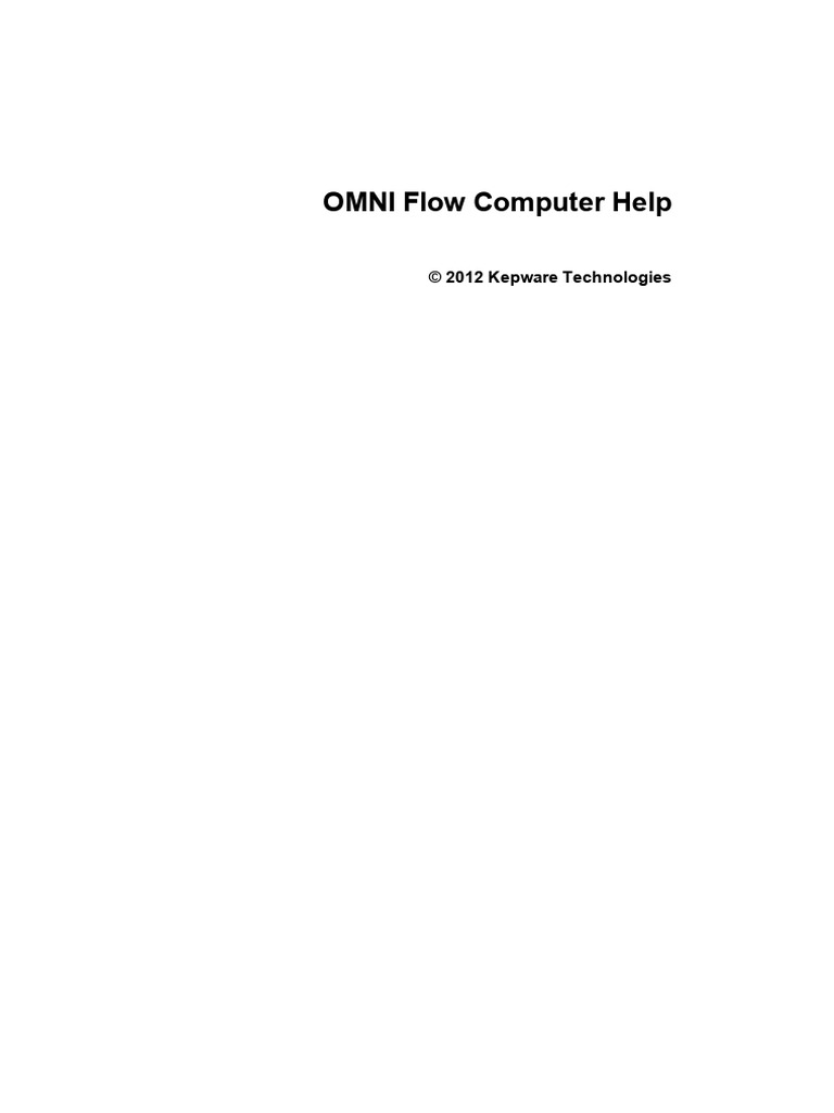 Omni Flow Computer | PDF