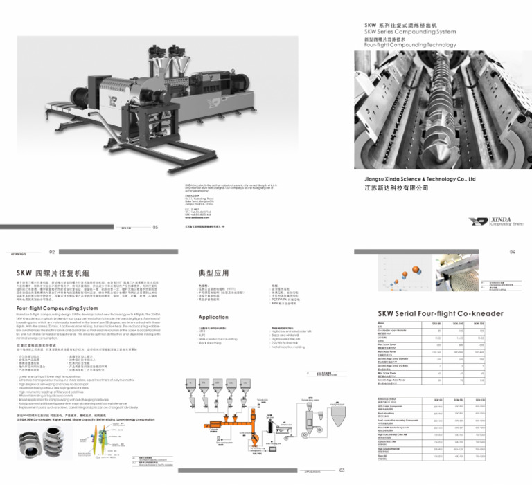 Xinda SKW Co Kneader Brochure | PDF
