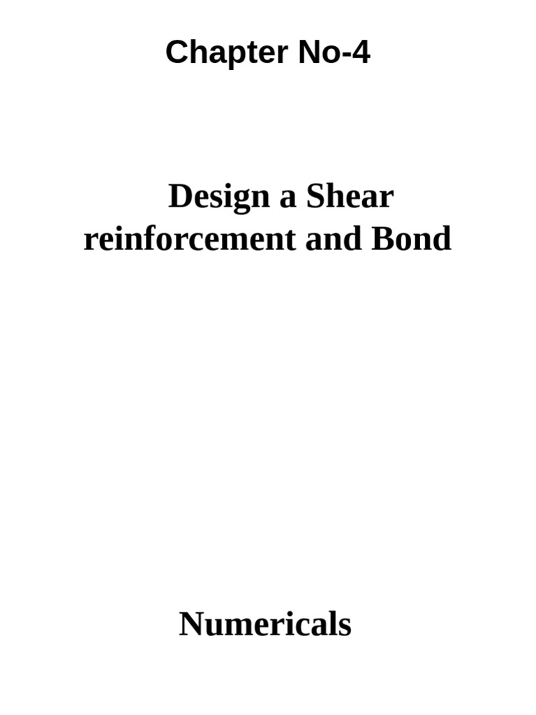 Unit-IV-Shear Reinforcement and Bond by Limit State Method - Numericals ... Unit-IV-Shear Reinforcement and Bond by Limit State Method - Numericals ...