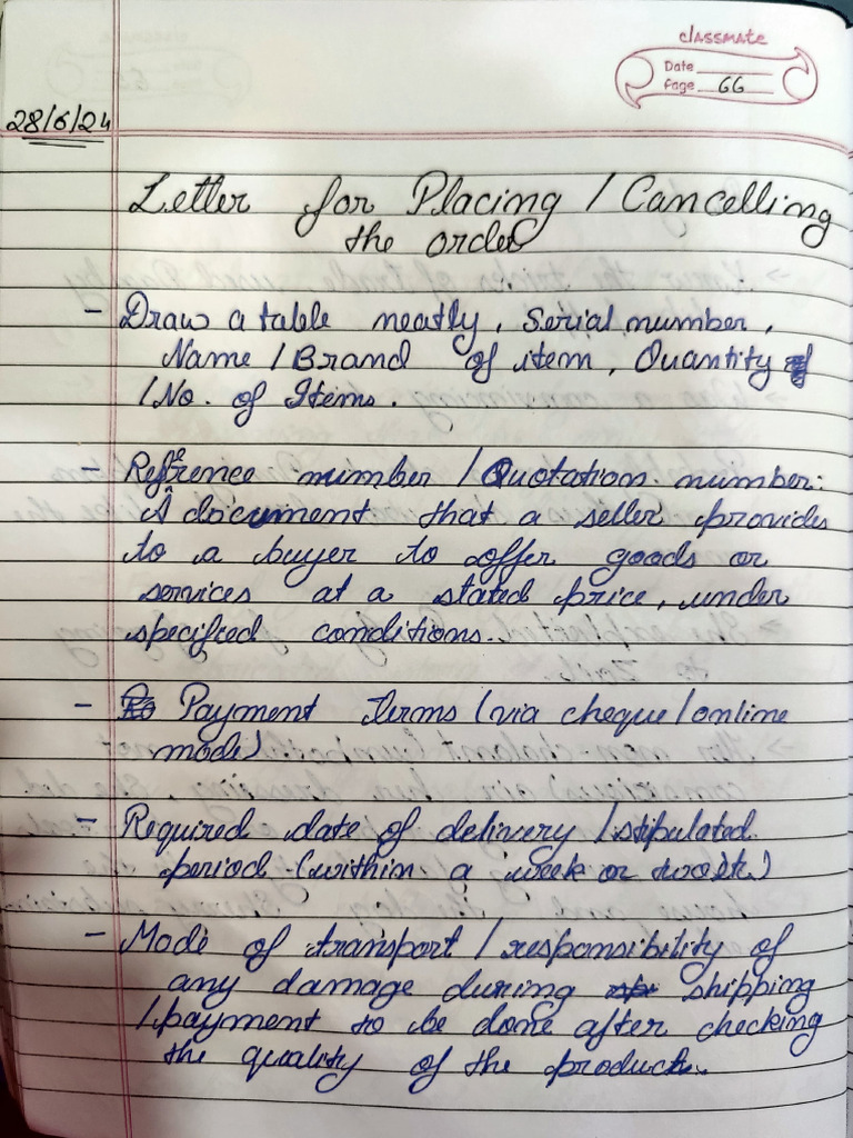 Letter of placing order | PDF