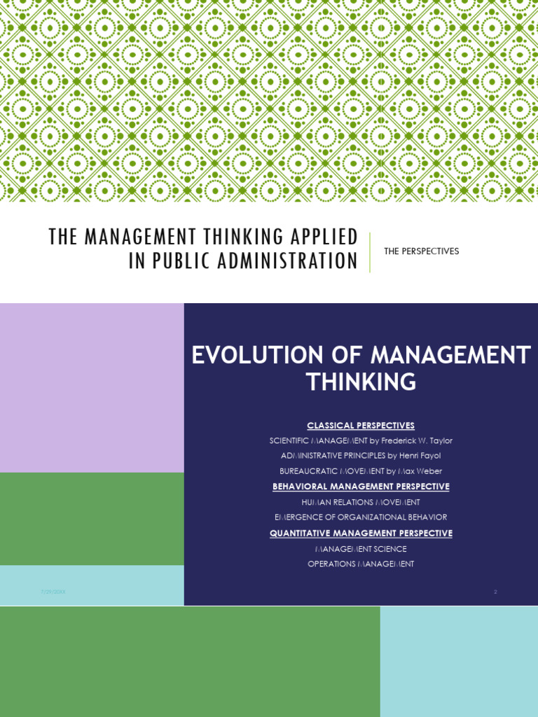 Presentation7 - The Management Thinking Applied in Public ...