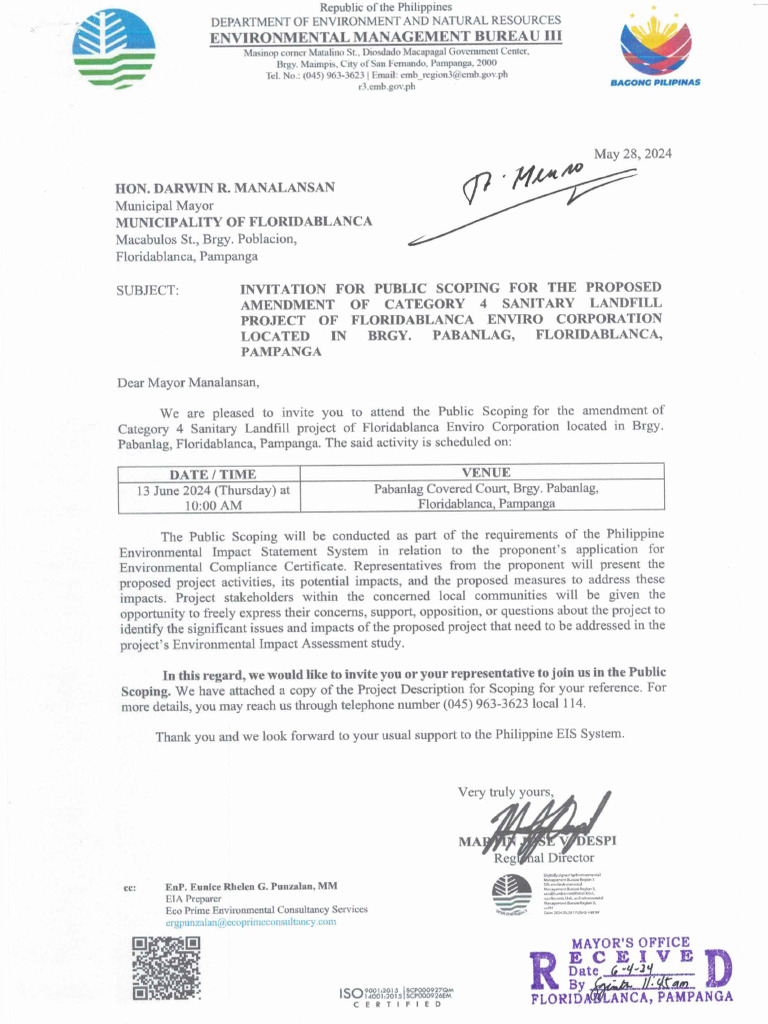 Invitation For Public Scoping For The Proposed Amendment of Category | PDF
