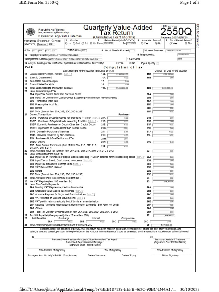 2550Q-4th2021 - (EB187139-EEFB-462C | PDF | Money | Payments