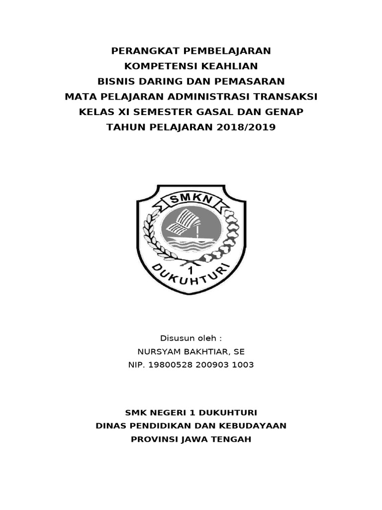 COVER, PROTA, MINGGU EFEKTIF at | PDF