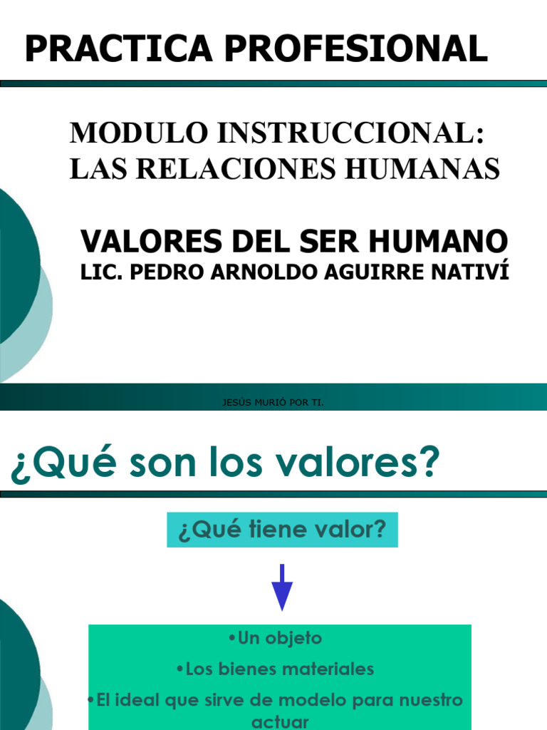 Los Valores Clase Dos | PDF