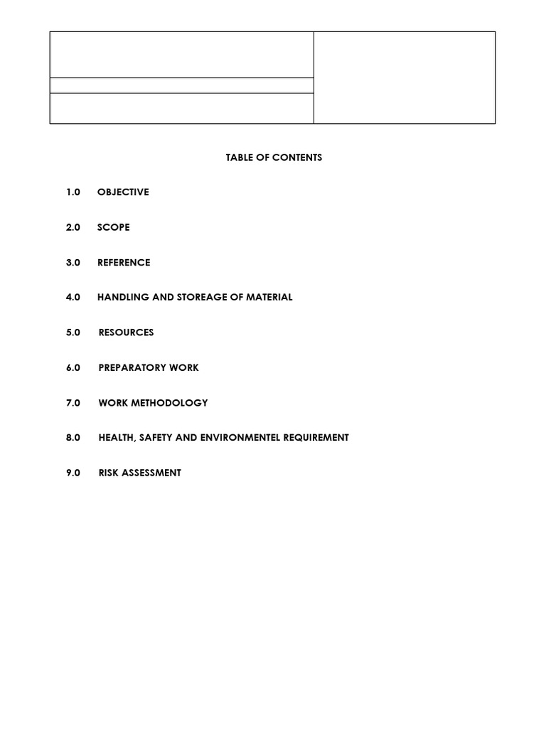 MEC 004 Method Statement piping installation | PDF