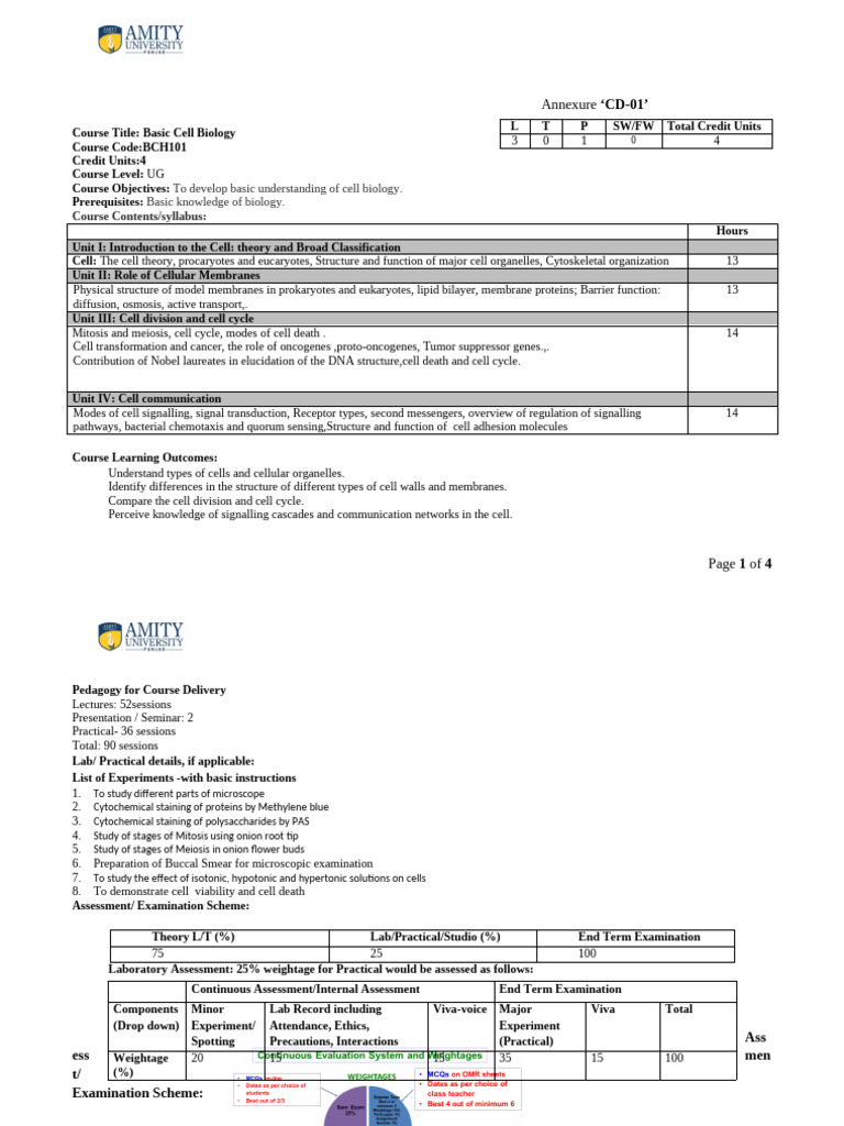 Basic Cell Biology 4 | PDF