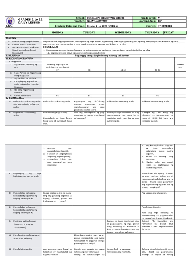 DLL_ESP 6_Q1_W6 ok | PDF