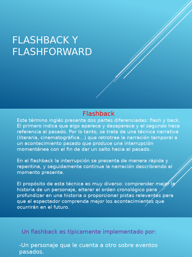 4ta Clase de Guion - Flashback y Flashforward | PDF