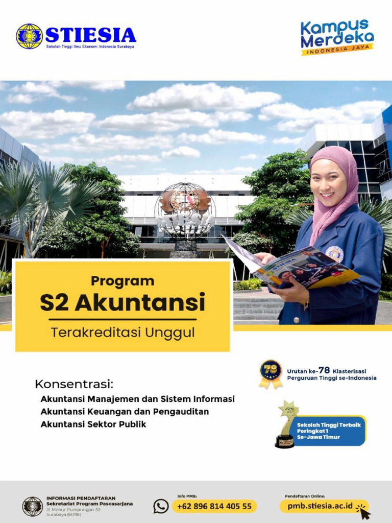 Brosur S2 Akuntansi Gasal 2024-2025 STIESIA | PDF