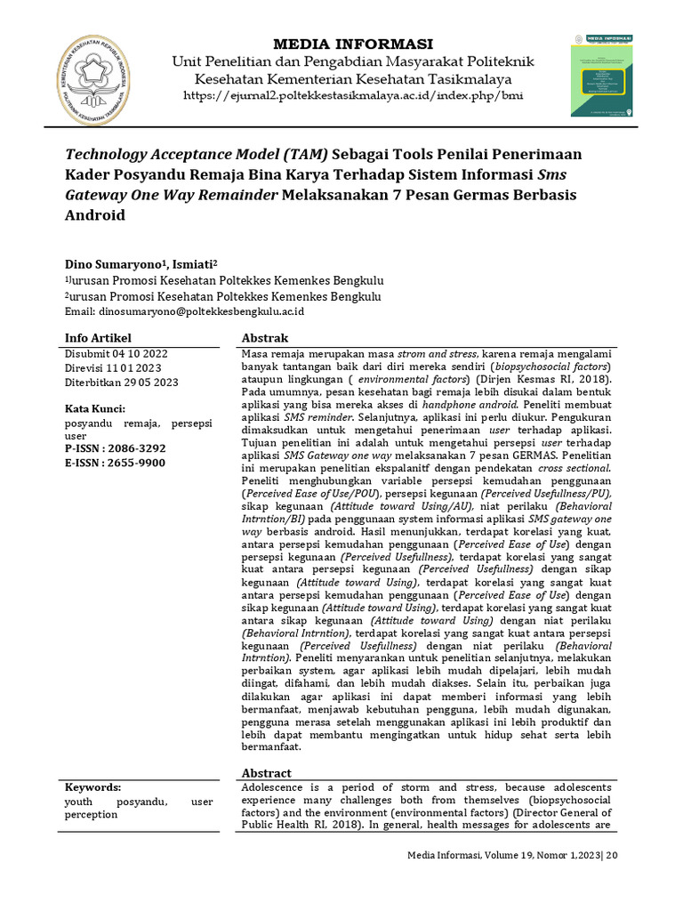 4 Technology Acceptance Model (TAM) 20-28 | PDF