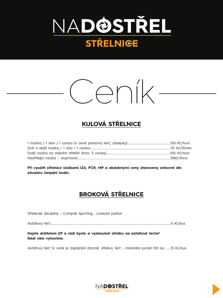 Nadostrel Cenik-Strelnice | PDF