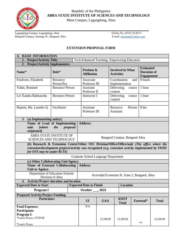 Extension Program.v1 | PDF