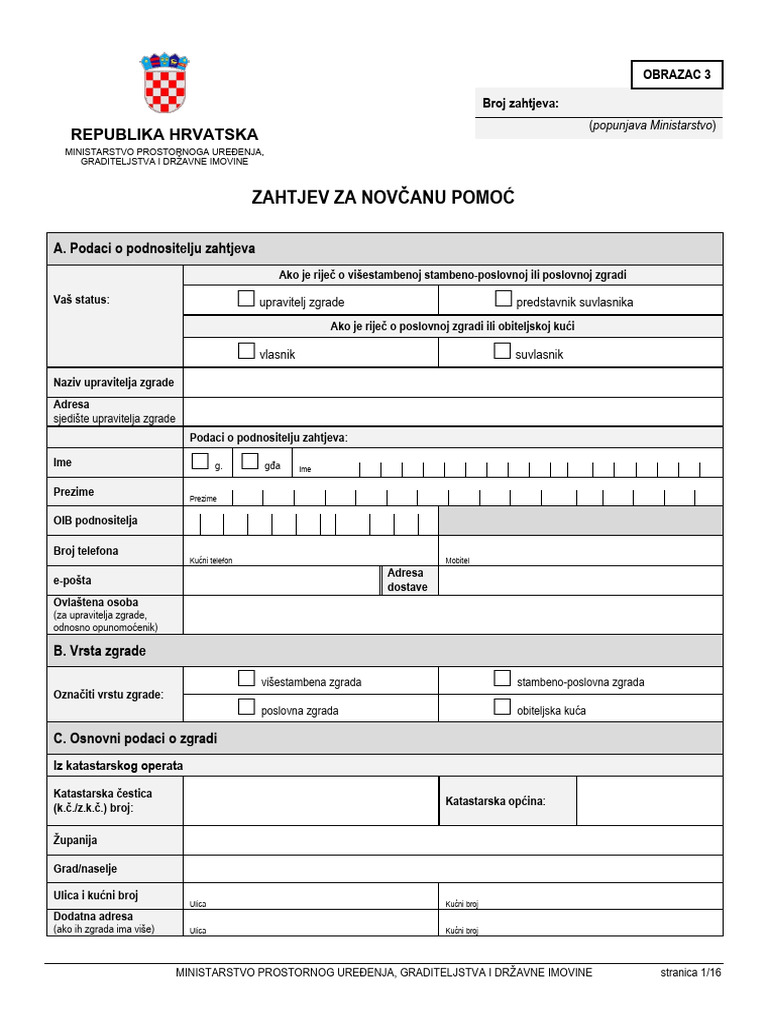Obrazac_3_ZAHTJEV_ZA_NOVCANU_POMOC_15_3_2023 | PDF