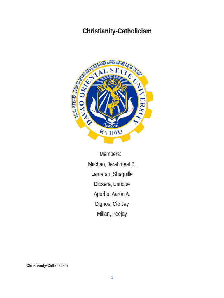 Christianity Catholicism | PDF