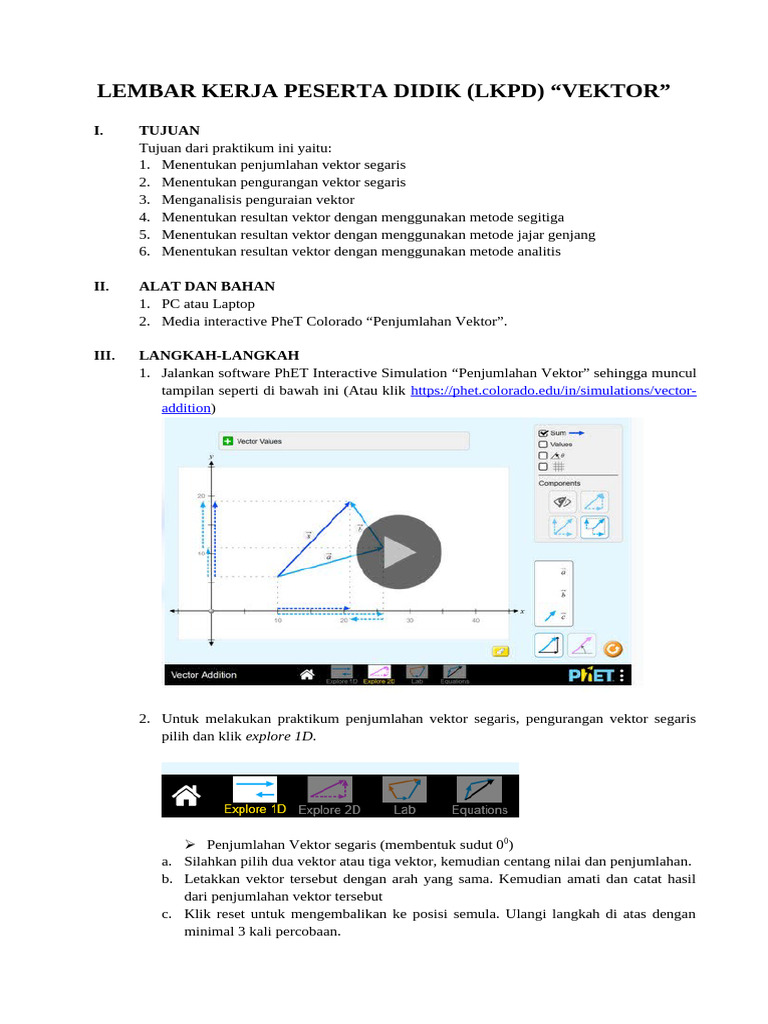 LKPD Vektor 2023 | PDF